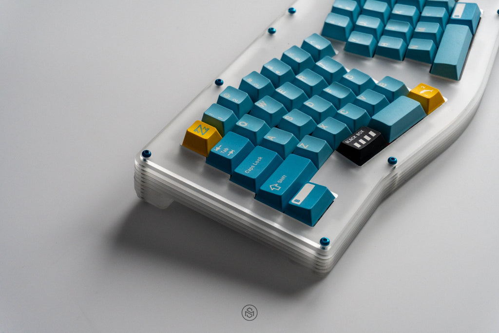 Wings Acrylic Case Gasket Mount Kit with GMK Belafonte – SM Keyboards LLC